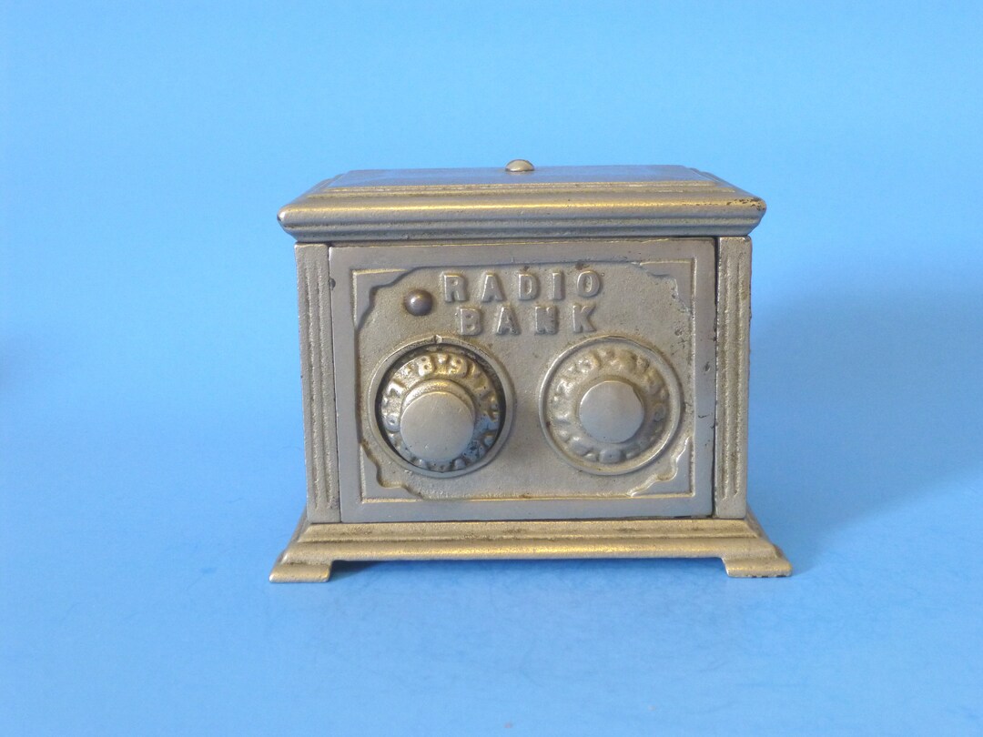 Cast Iron "radio W/two Dials" Still Bank Kenton 1924-1925 - Etsy