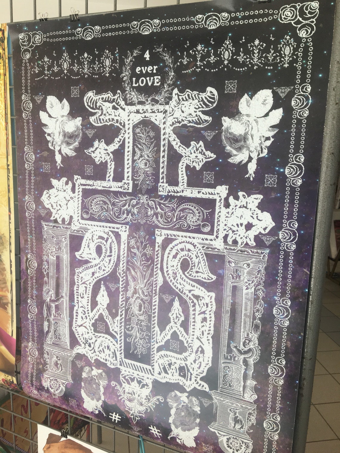 Bohemian Gypsy Cross Poster Roulotte Spirit religious gifts | Etsy