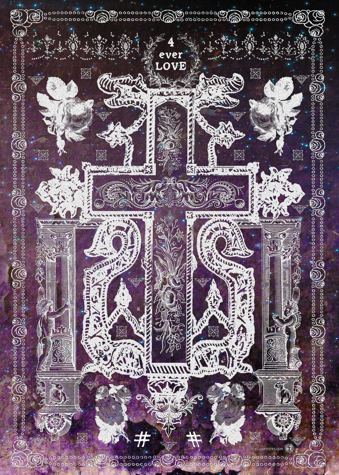 Bohemian Gypsy Cross Poster Roulotte Spirit religious gifts | Etsy