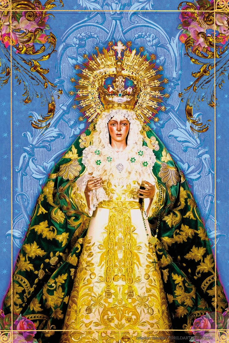 Poster Macarena de Seville la Vierge Madone espagnole | Etsy