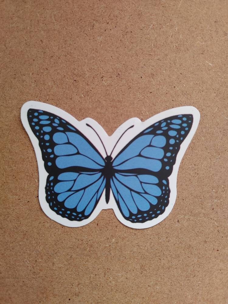 Double Butterfly Sticker Pack//butterfly Sticker//blue Butterfly/purple ...