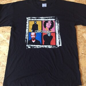 Vintage 90s Garbage Beautiful Garbage World Tour Rock Band T Shirt Size ...