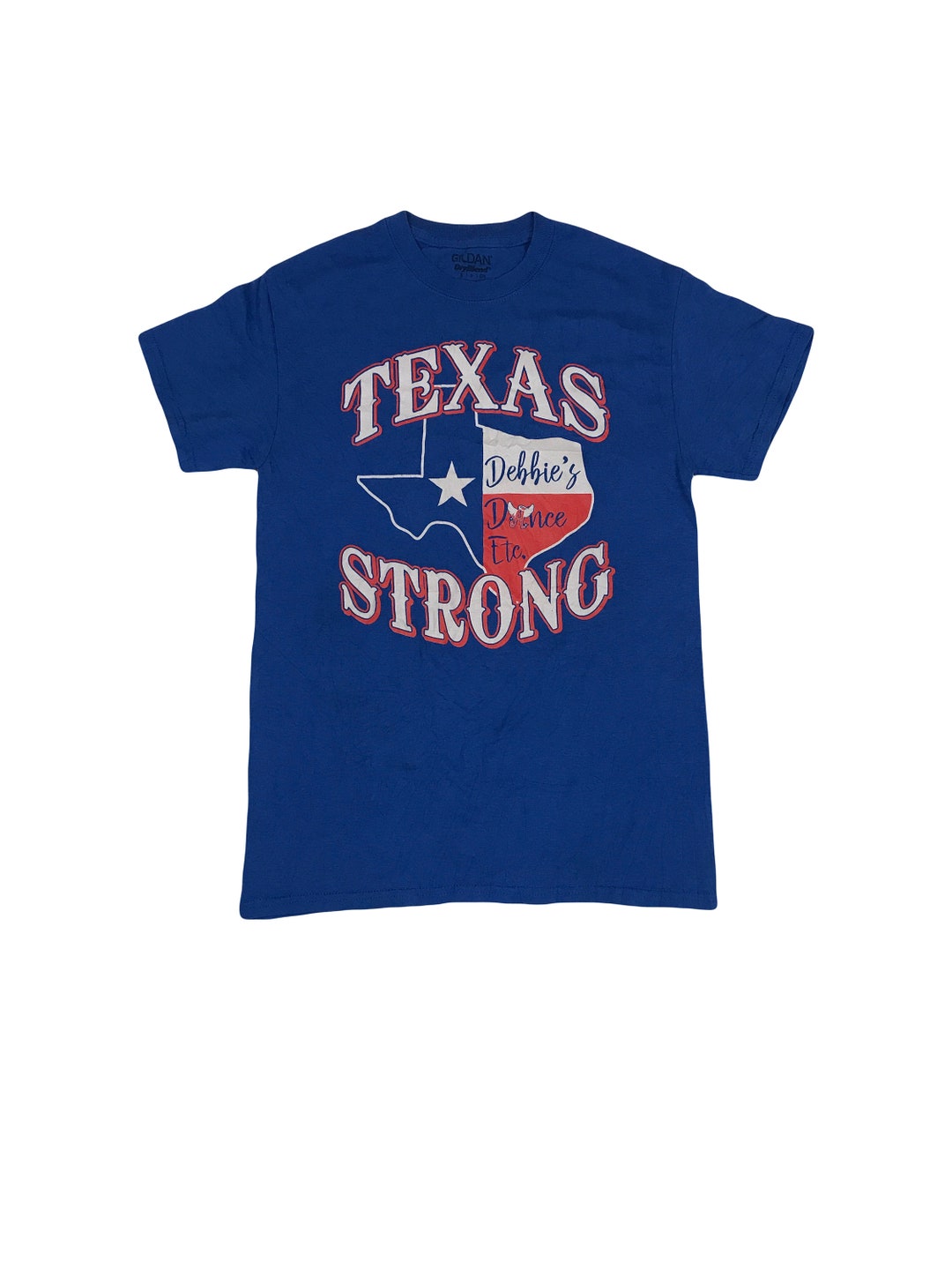 Vintage 90s Quirky Debbies Dance Ect - Texas Strong Souvenir USA Blue T ...