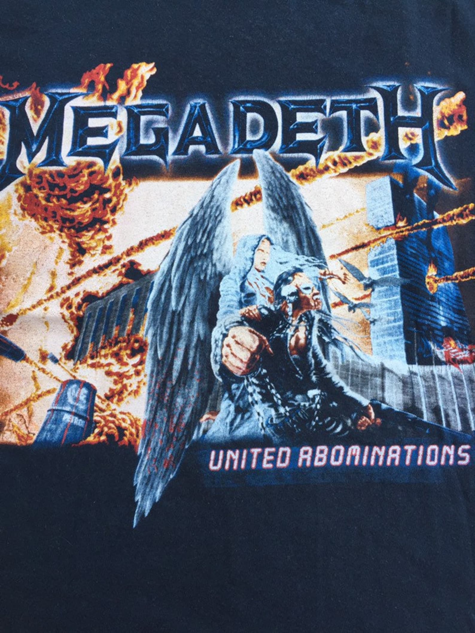 Vintage 00s Megadeth United Abominations Metal Rock Band T Shirt Size ...