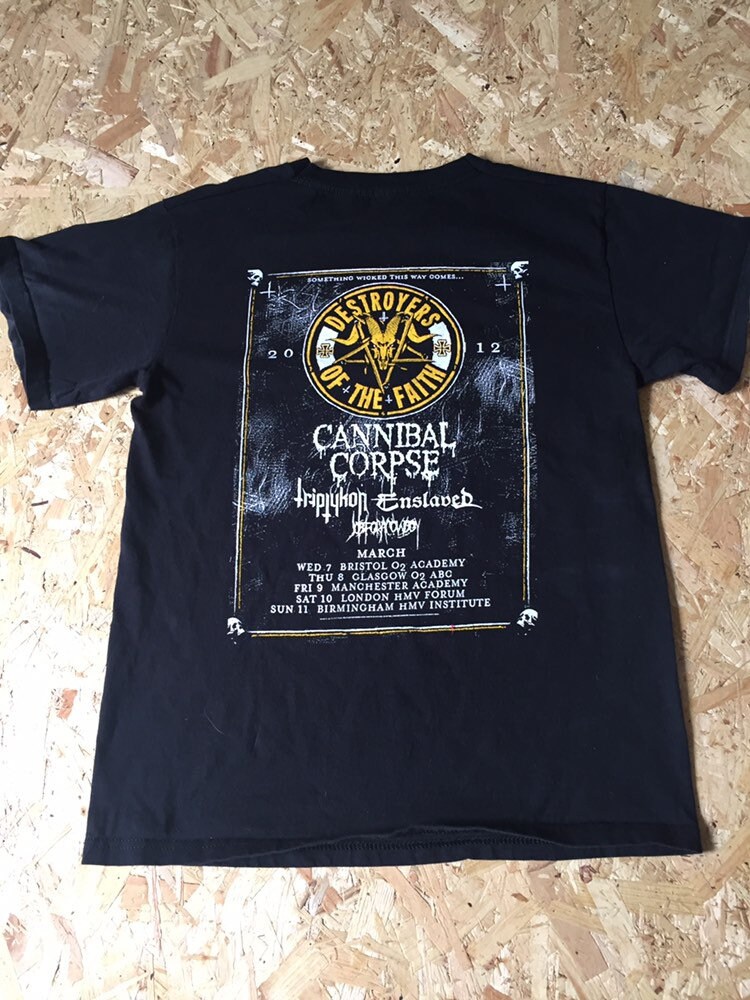 Cannibal Corpse Destroyers of the Faith UK Tour Triptycon - Etsy