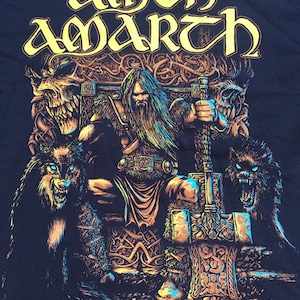 Vintage 00s Amon Amarth Thor Band T Shirt Italian Metal Band Size Medium - Etsy UK