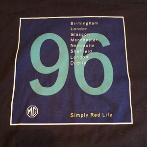 Simply Red Vintage Music Merch 96 Uk Tour T Shirt Size XL - Etsy