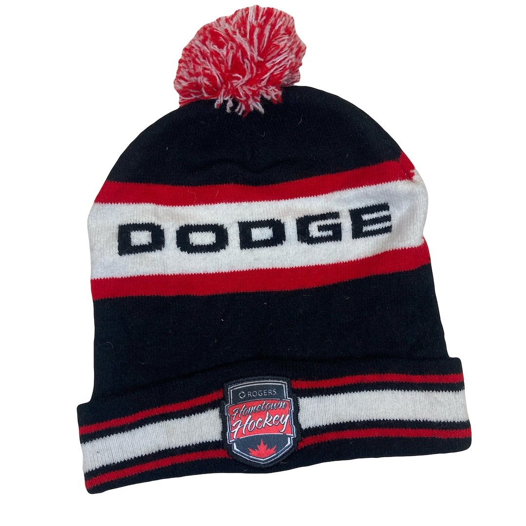 Vintage Y2K Nascar Style Dodge Spell Out Winter Ice Hockey Red Black ...
