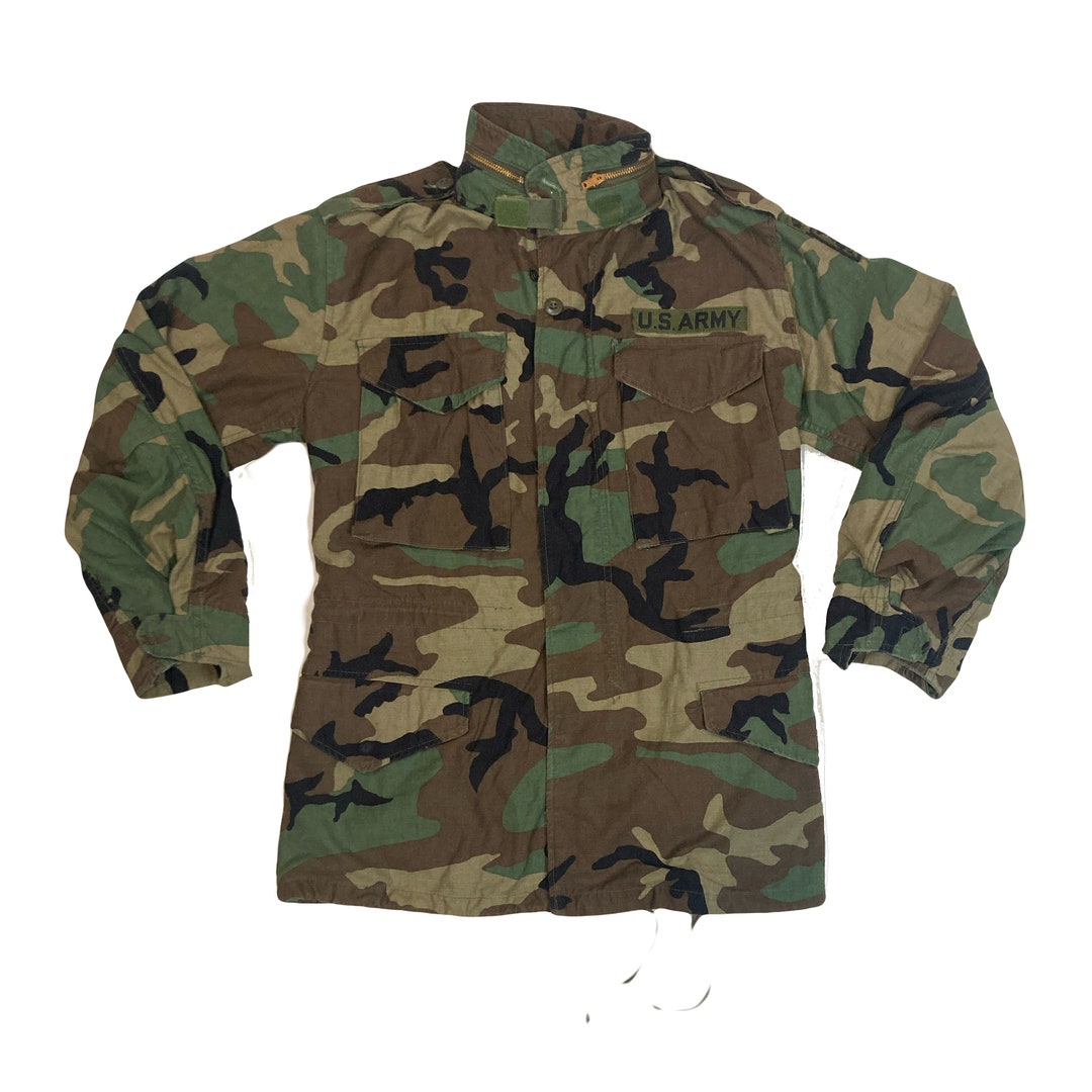 Vintage US Army Airborne Cold Weather M65 Woodland Nato Camouflage ...