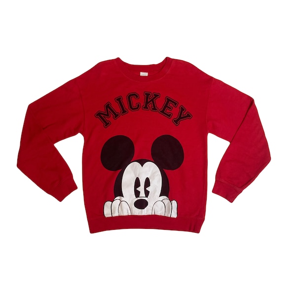 Red Mickey Mouse Sweater - Etsy