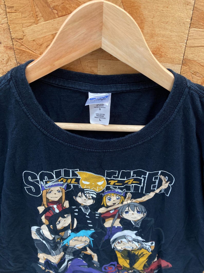 Vintage Y2K Soul Eater Manga Anime Japanese T-shirt Size Large on ...