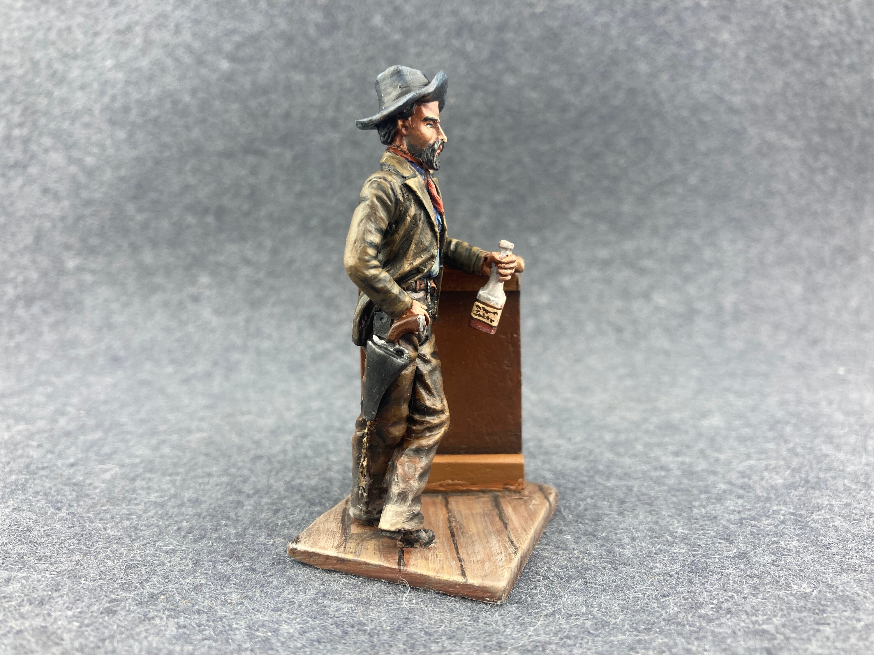 Wild West Model Metal Sculpture Wild West Miniature Cowboy - Etsy