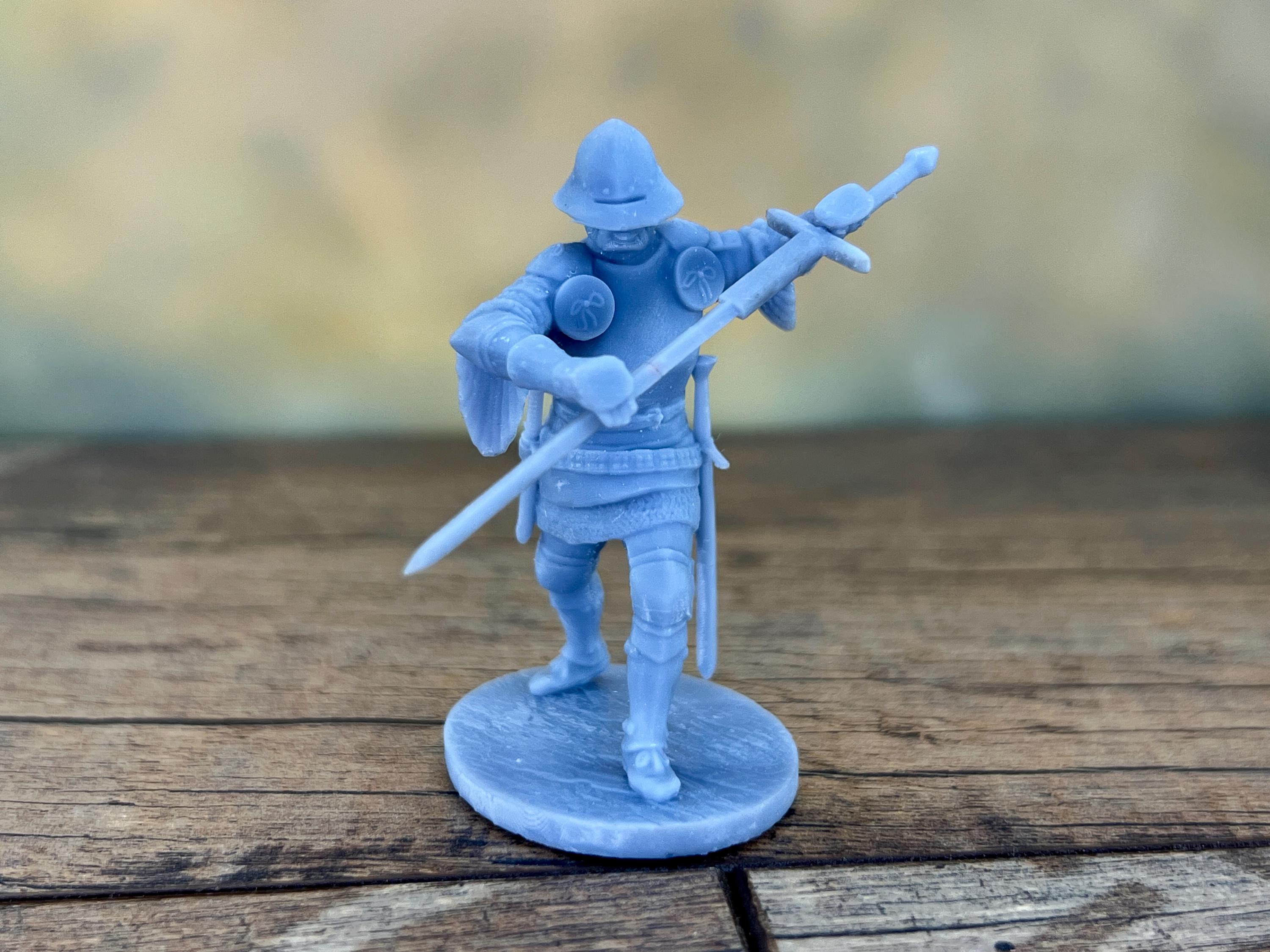 Medieval Knight Figurines Tabletop Miniatures - Intricate Plastic Craft ...