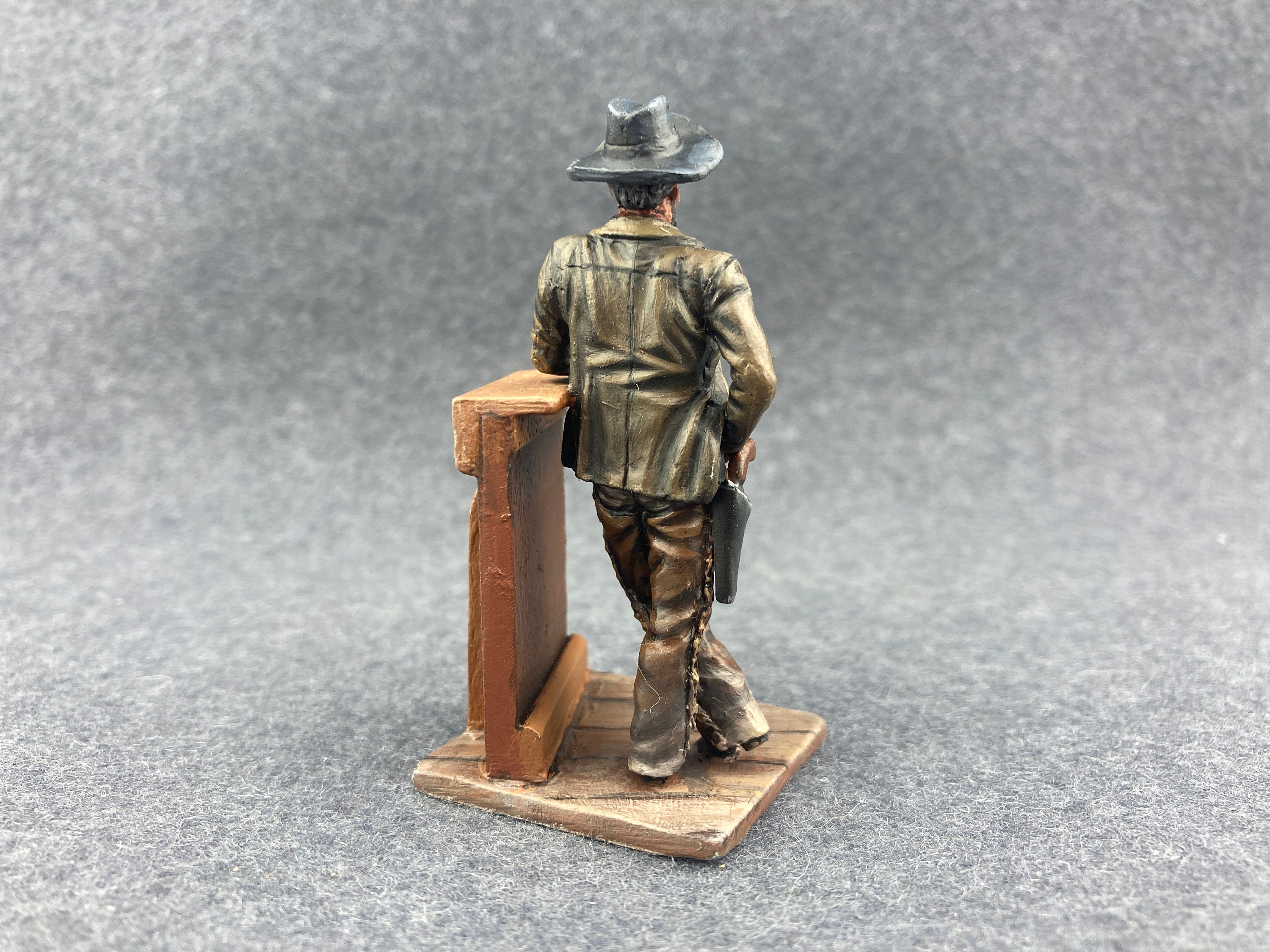 Wild West Model Metal Sculpture Wild West Miniature Cowboy - Etsy