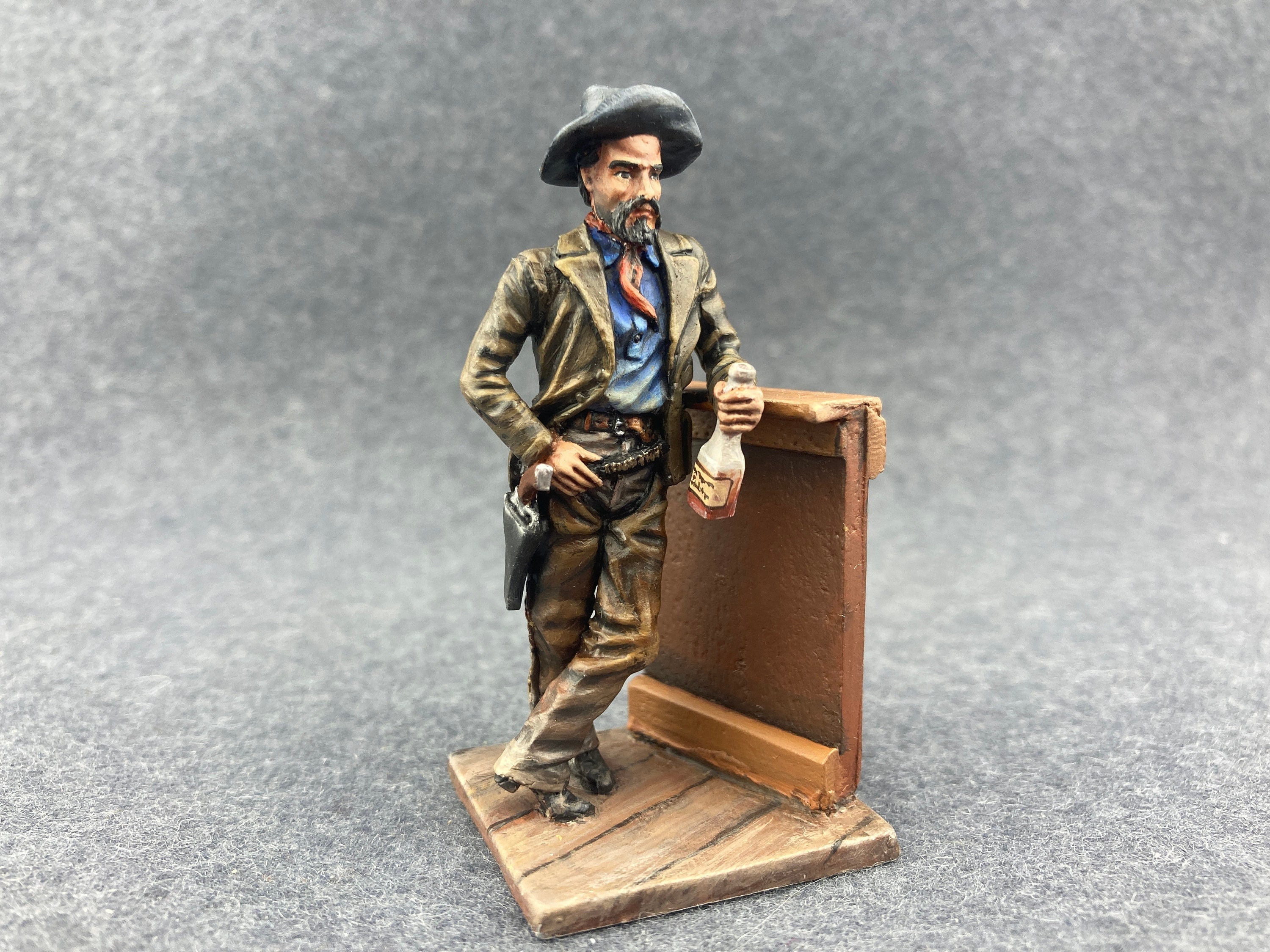 Wild West Model Metal Sculpture Wild West Miniature Cowboy - Etsy