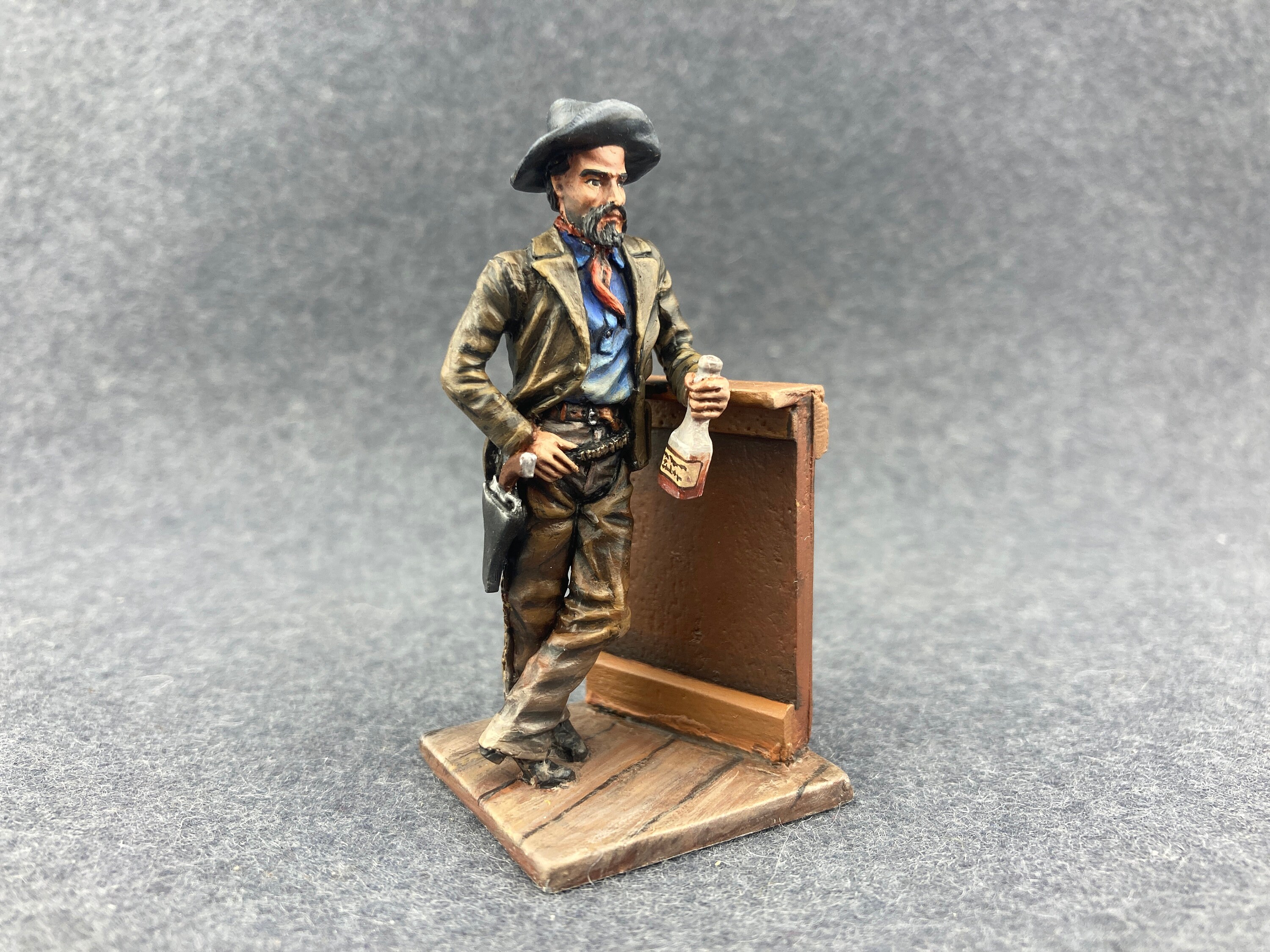 Wild West Model Metal Sculpture Wild West Miniature Cowboy - Etsy