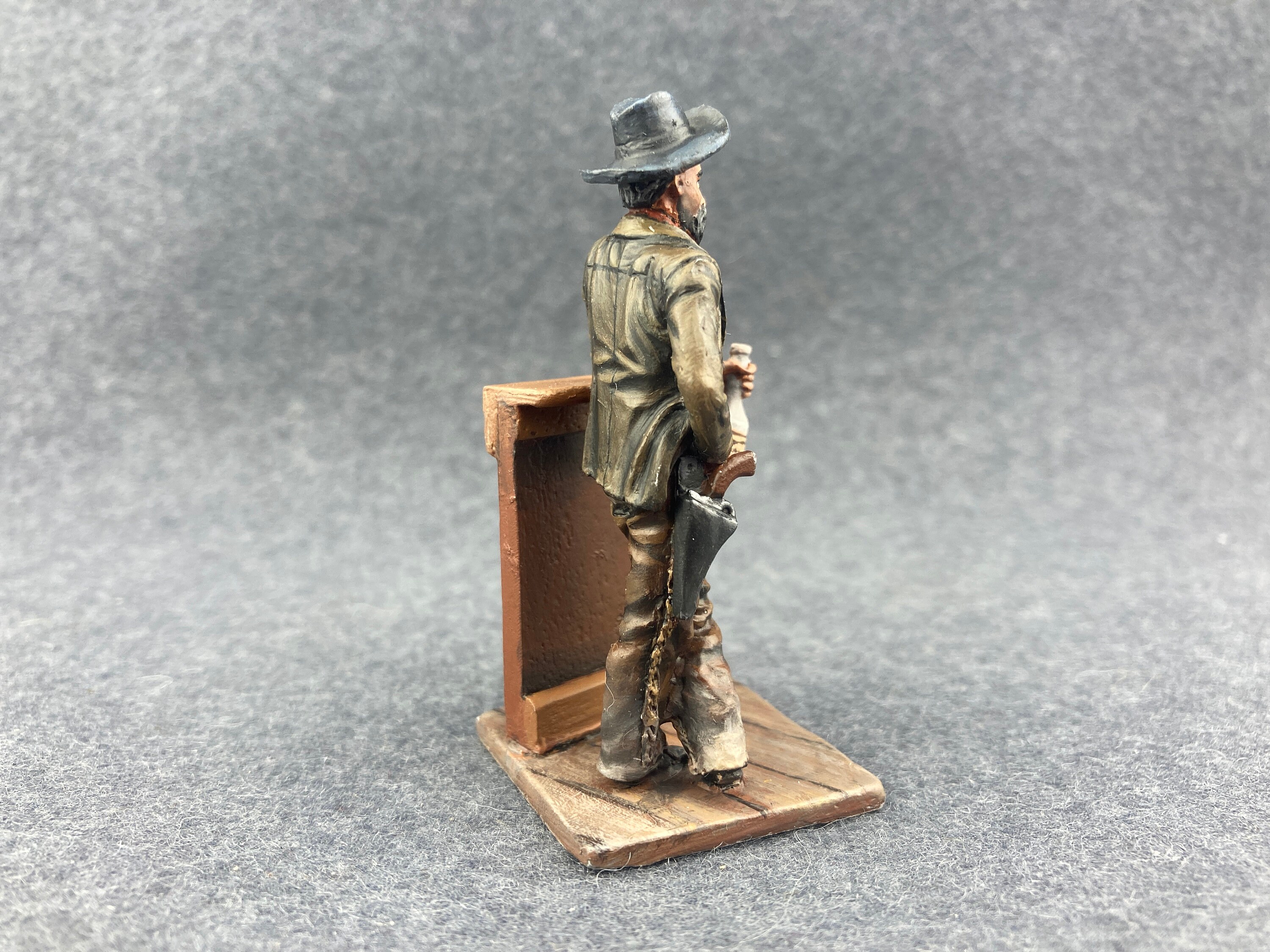 Wild West Model Metal Sculpture Wild West Miniature Cowboy - Etsy