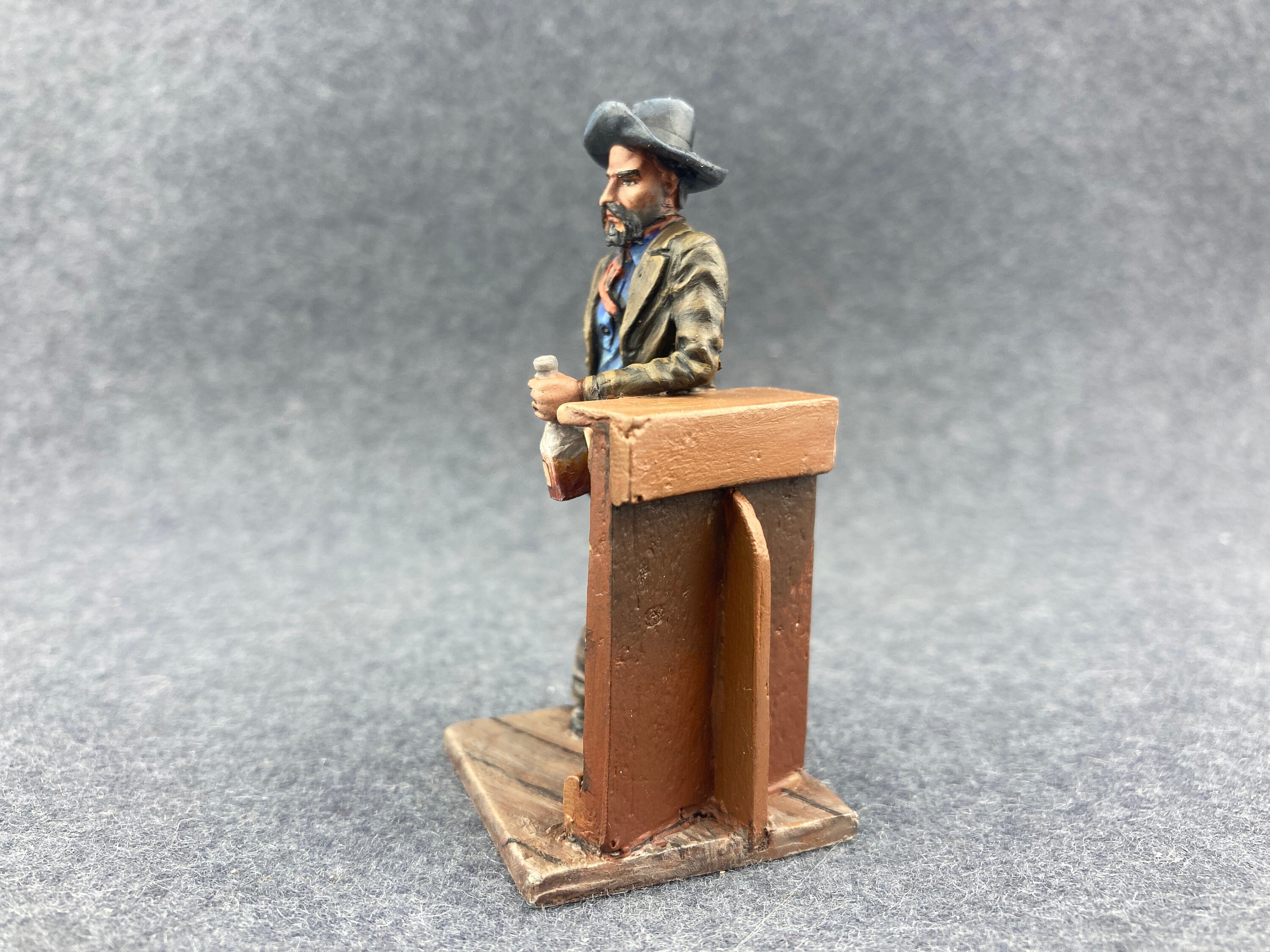 Wild West Model Metal Sculpture Wild West Miniature Cowboy - Etsy