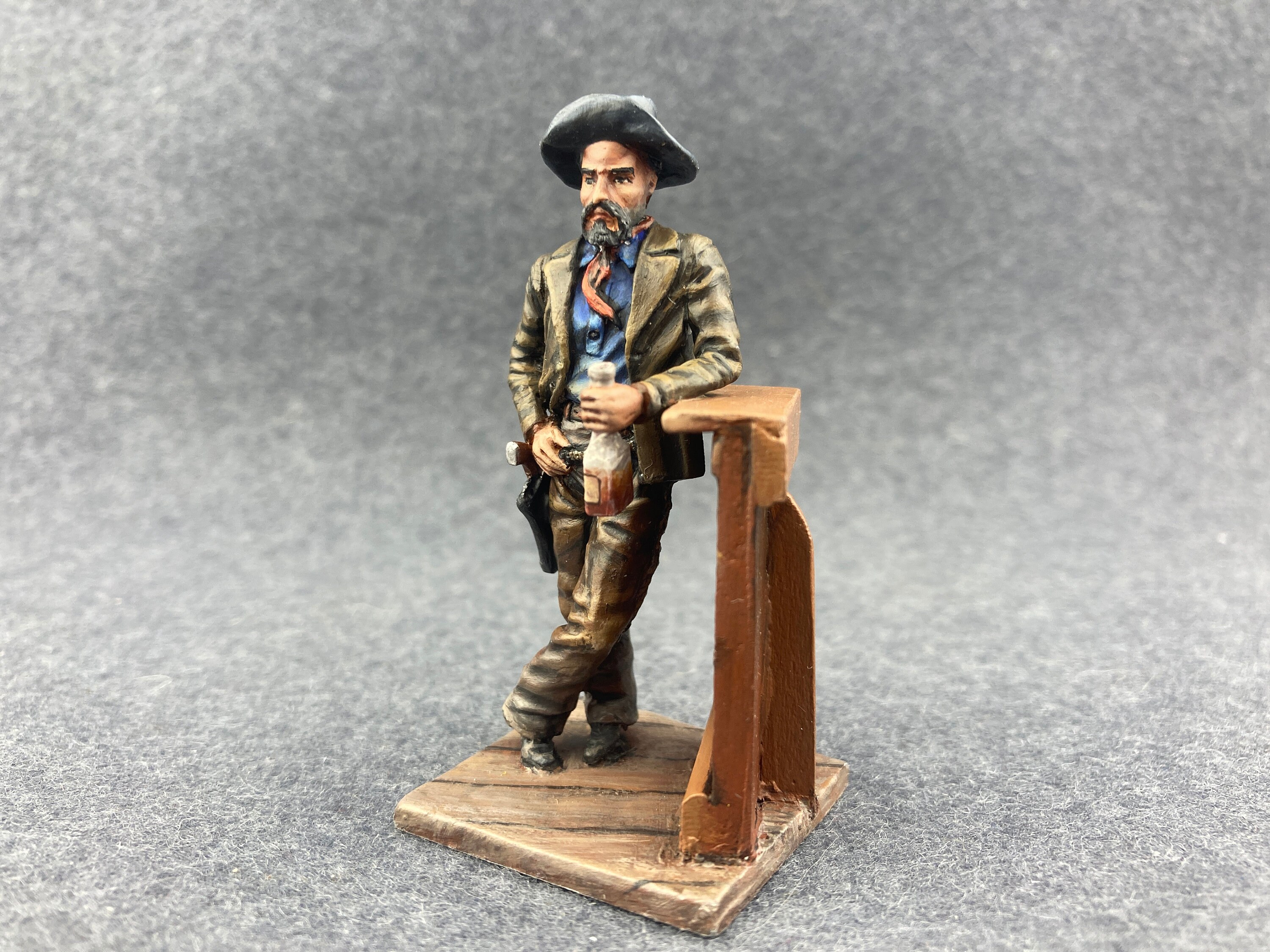 Wild West Model Metal Sculpture Wild West Miniature Cowboy - Etsy