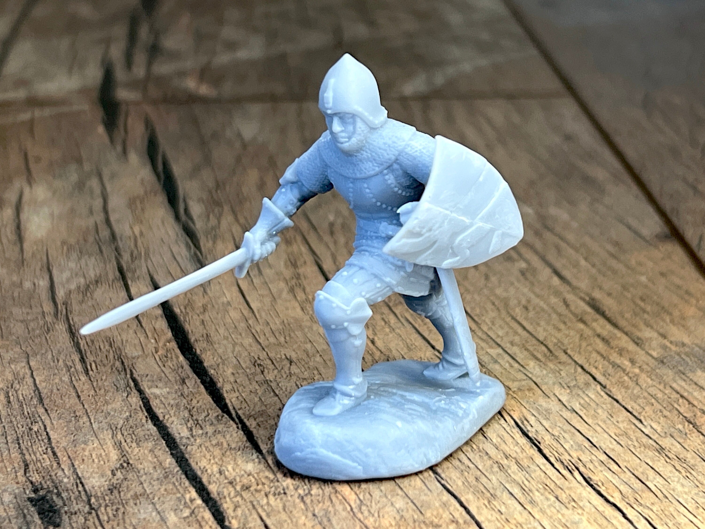 Tabletop Miniatures Medieval Knight Figurines - Intricate Plastic Craft ...