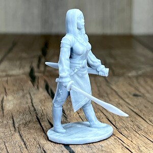 Tabletop Miniature Pirate Girl Figurine - Unique Plastic Art ...