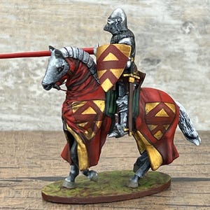 3D Printed Resin Knight Figurines: Equestrian Tabletop Decor - Etsy