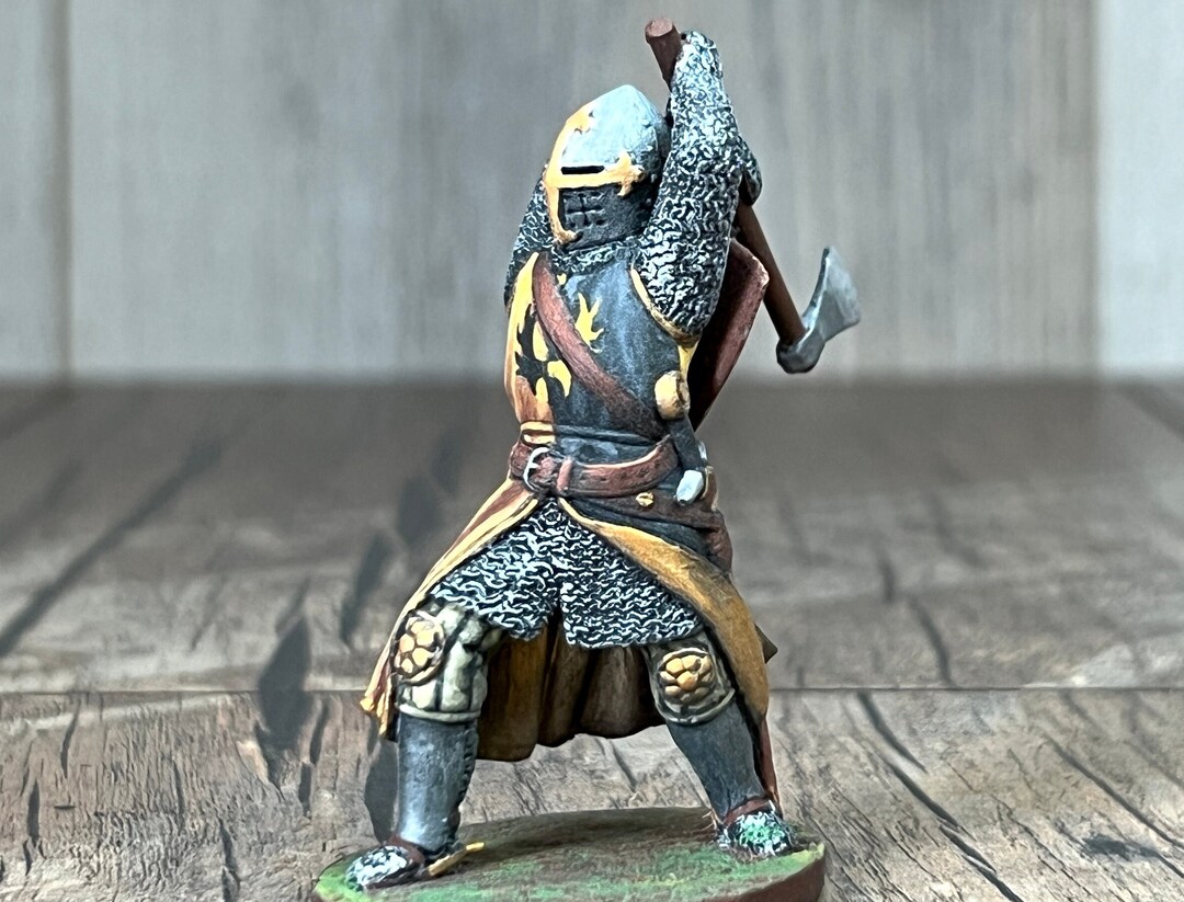 Tabletop Miniature Knight Figurine - Medieval Fantasy Decor, Limited ...