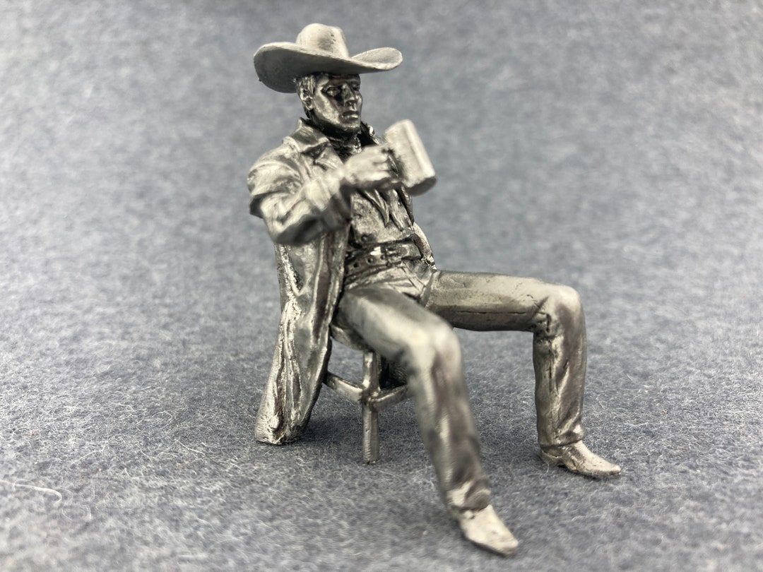 Tin Figurines 54mm. Wild West. Cowboy in a Bar. Tabletop Miniature - Etsy