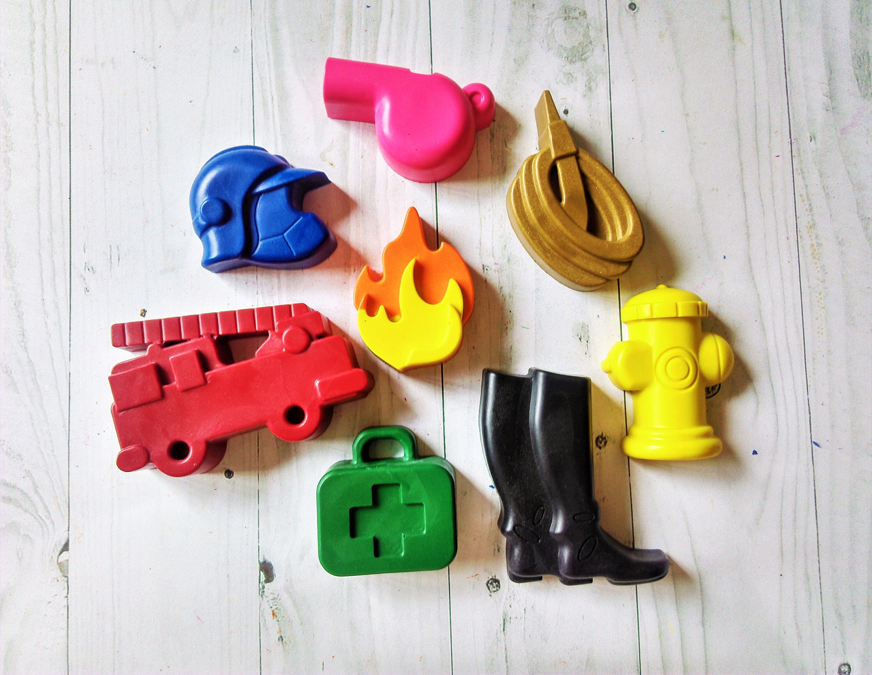 Fire Emergency Services Crayon Set Birthday Party Favours | Etsy