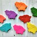 Pig Shaped Crayons Farm Yard Crayons Pig Favours Birthday - Etsy