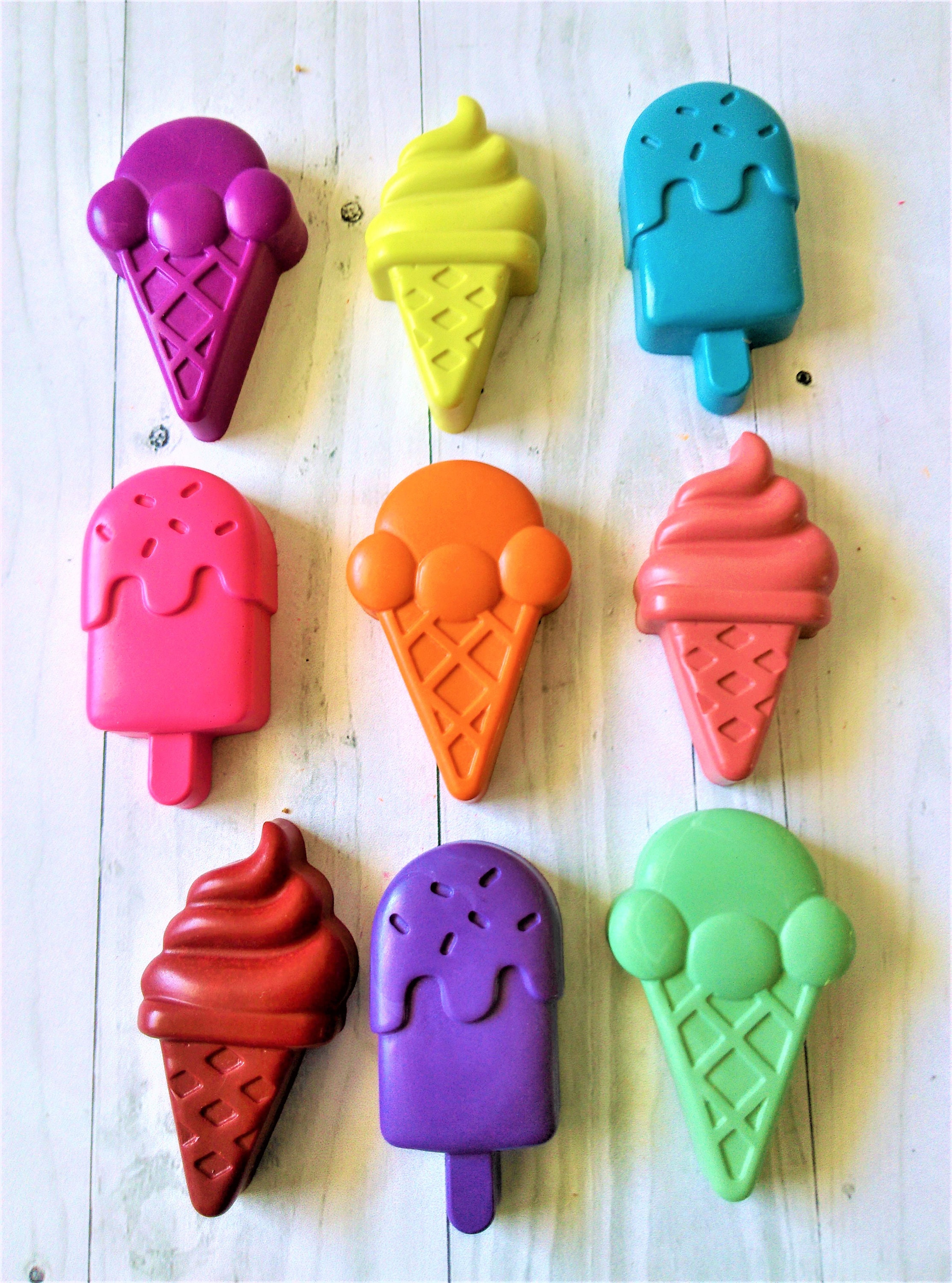 Ice Cream Lolly Crayons Beach Themed Party Favours Popsicle | Etsy