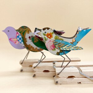 Tin Art Pecking Bird Clothes Peg Automaton - Etsy