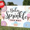 Baby Sprinkle Sign (sweets) - Lawn Sign - Yard Sign - Includes Stakes ...