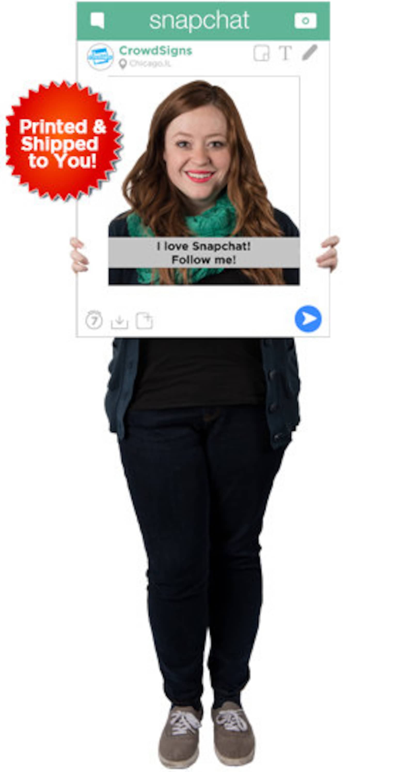 Snapchat Style Custom Photo Prop - Wedding, Shower, Birthday, Sweet 16 ...