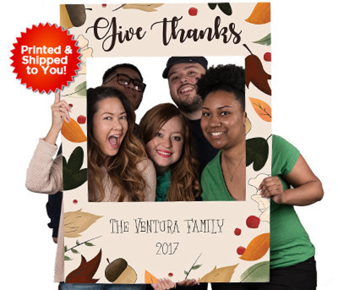 Thanksgiving Custom Photo Prop Frame - "friendsgiving" Dinner, Reunion ...