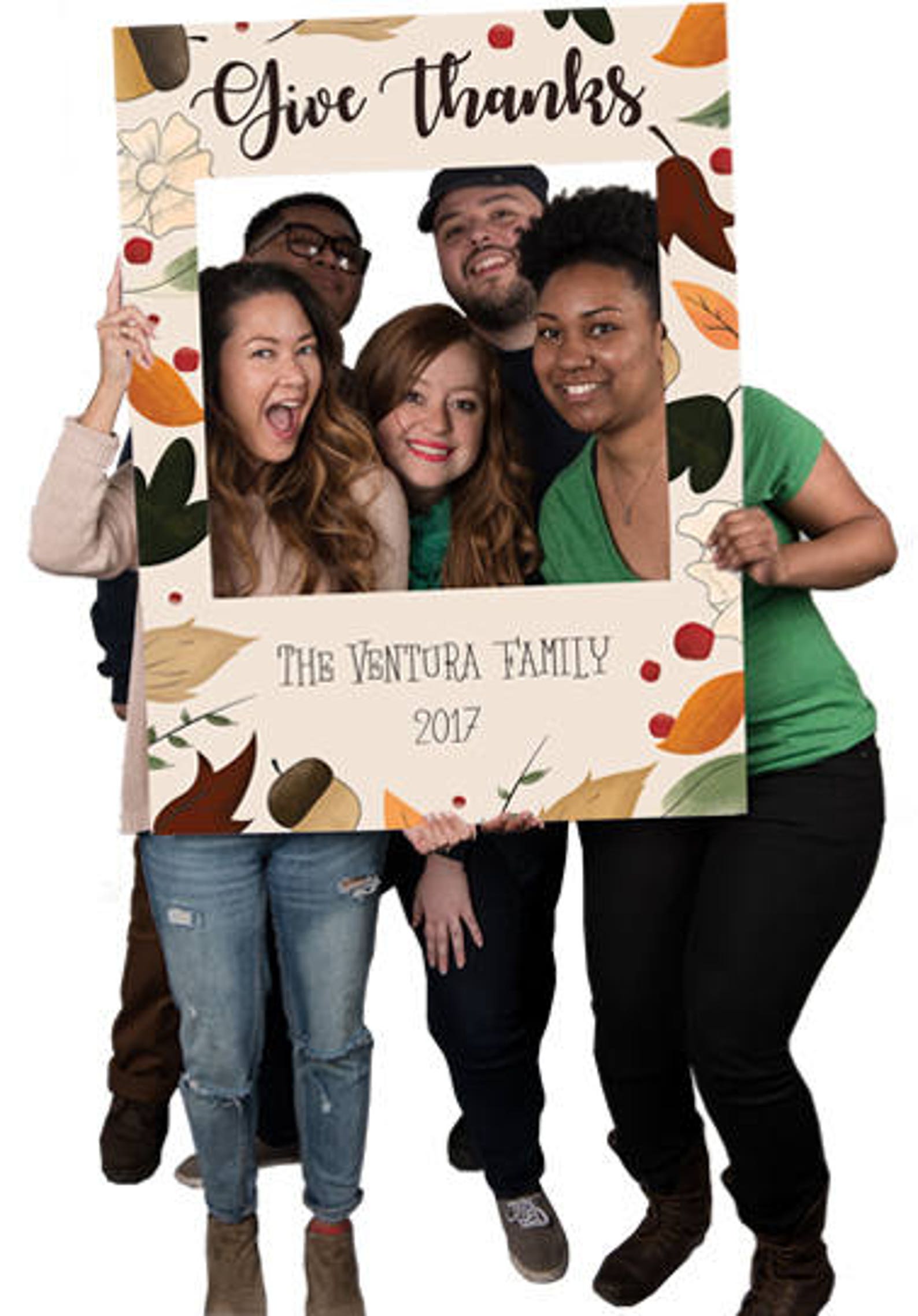 Thanksgiving Custom Photo Prop Frame - "friendsgiving" Dinner, Reunion ...
