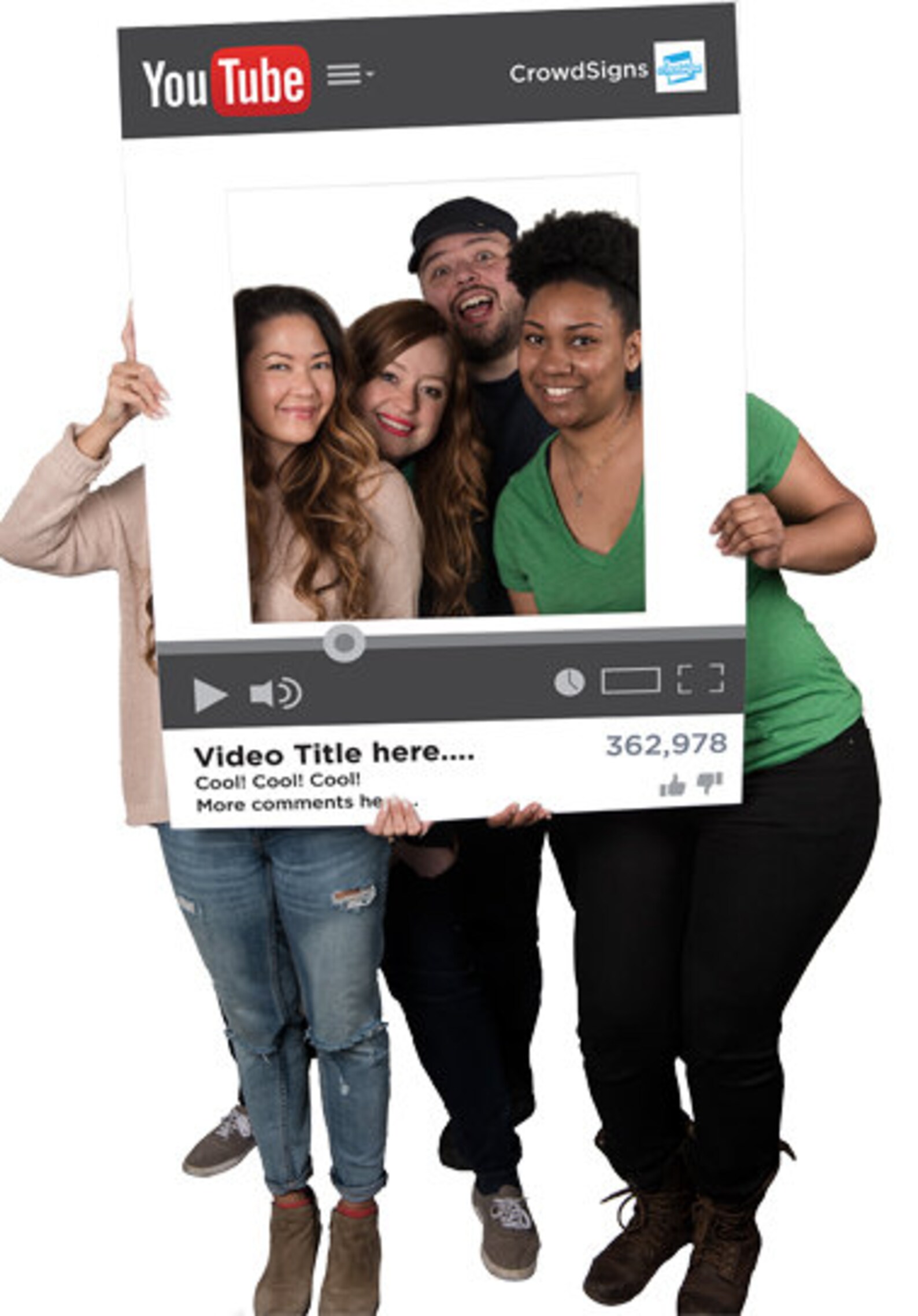 Youtube Style Custom Photo Prop - Wedding, Shower, Birthday, Sweet 16 ...