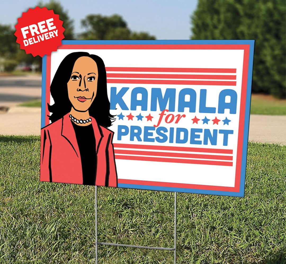 Kamala Harris for President Sign Presidential Election Yard Lawn Sign ...