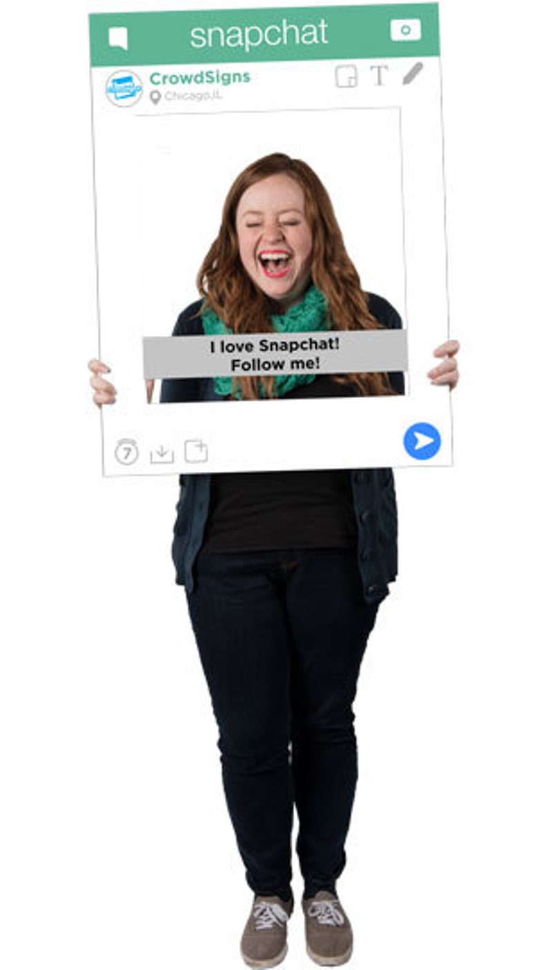 Snapchat Style Custom Photo Prop - Wedding, Shower, Birthday, Sweet 16 ...