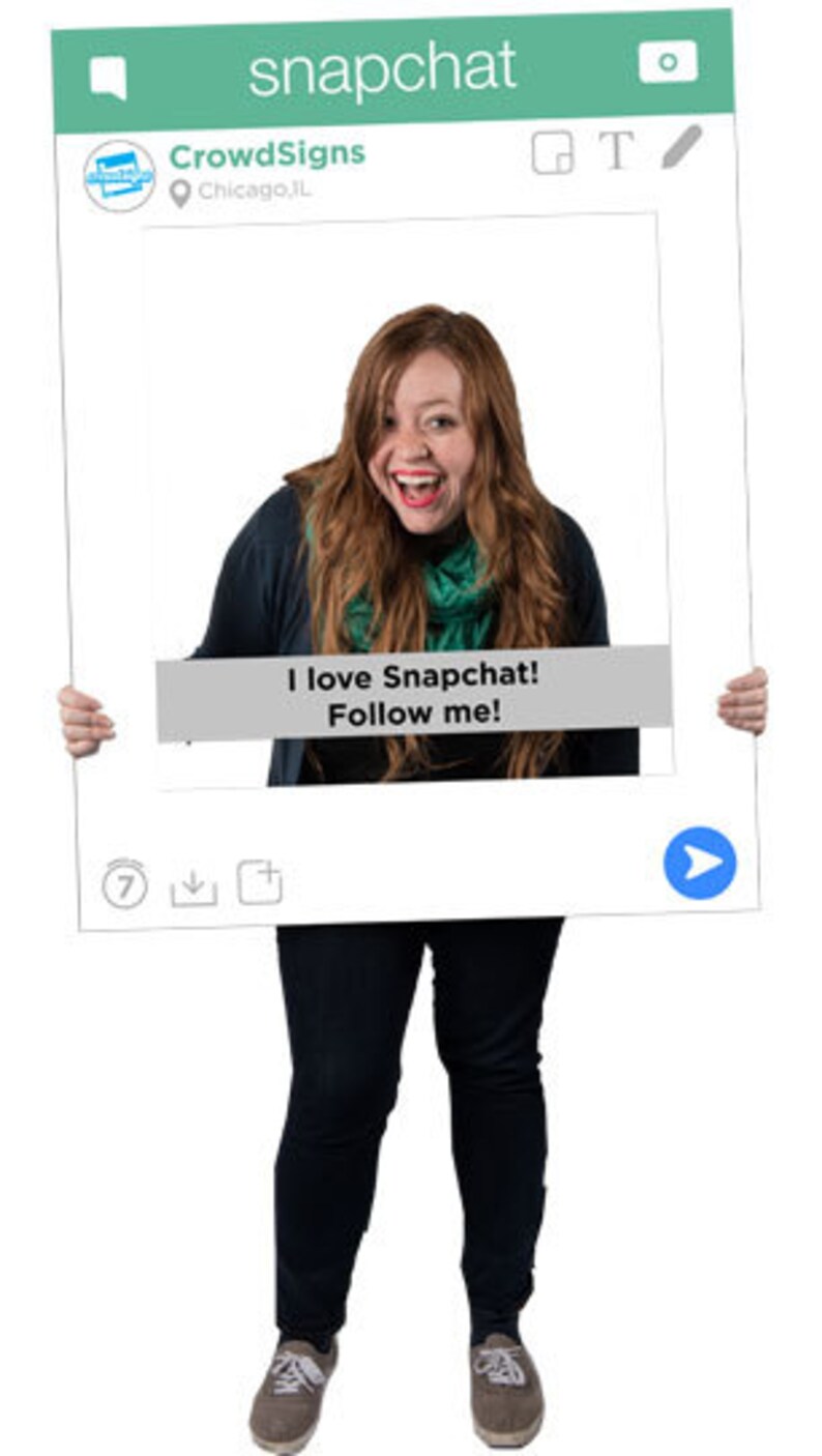 Snapchat Style Custom Photo Prop Wedding Shower Birthday - Etsy