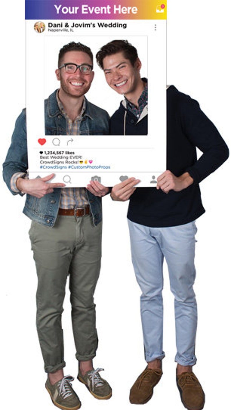 Social Media Frame Custom Social Media Frame Selfie Frame | Etsy