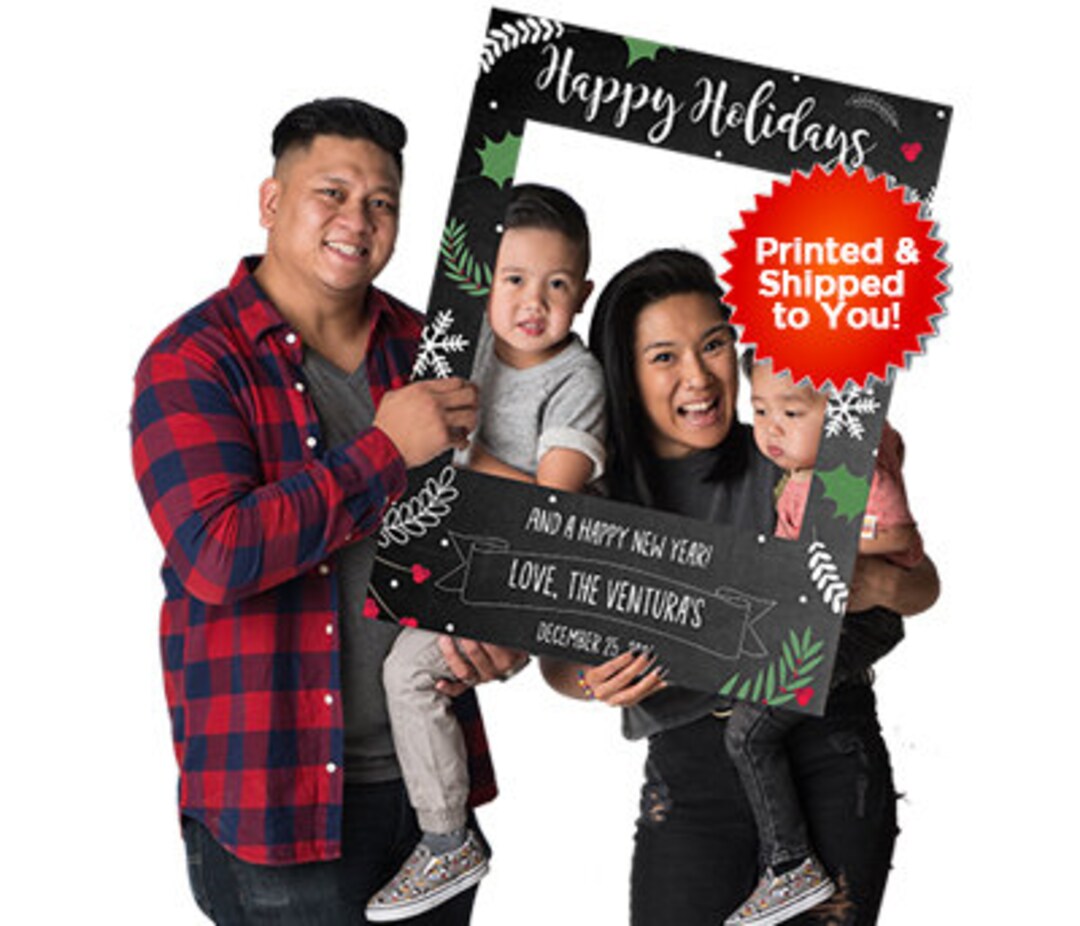 Holiday - Custom Photo Prop Frame - Christmas & Holiday Party, Family ...