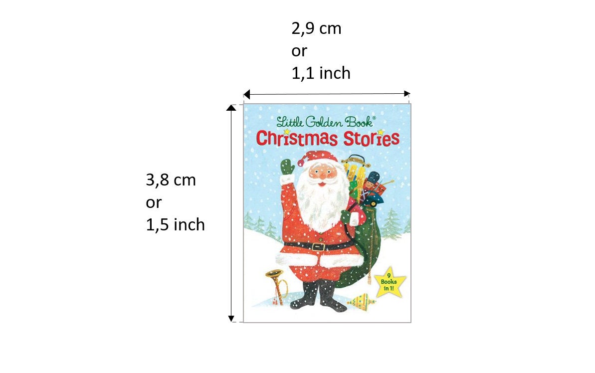 PDF Instant Download Christmas 9 Covers Book Xmas Set, Dollhouse Scale ...