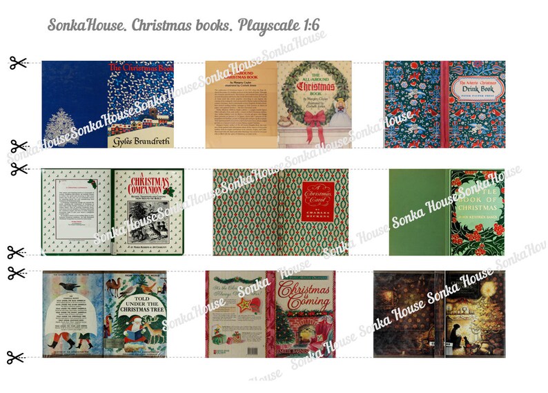 DIY Christmas Book, PDF Instant Download, 9 Covers Book, Xmas Pattern ...