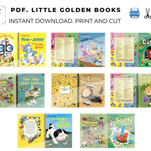 Little Golden Book BINGO Sheet Printable PDF - Etsy