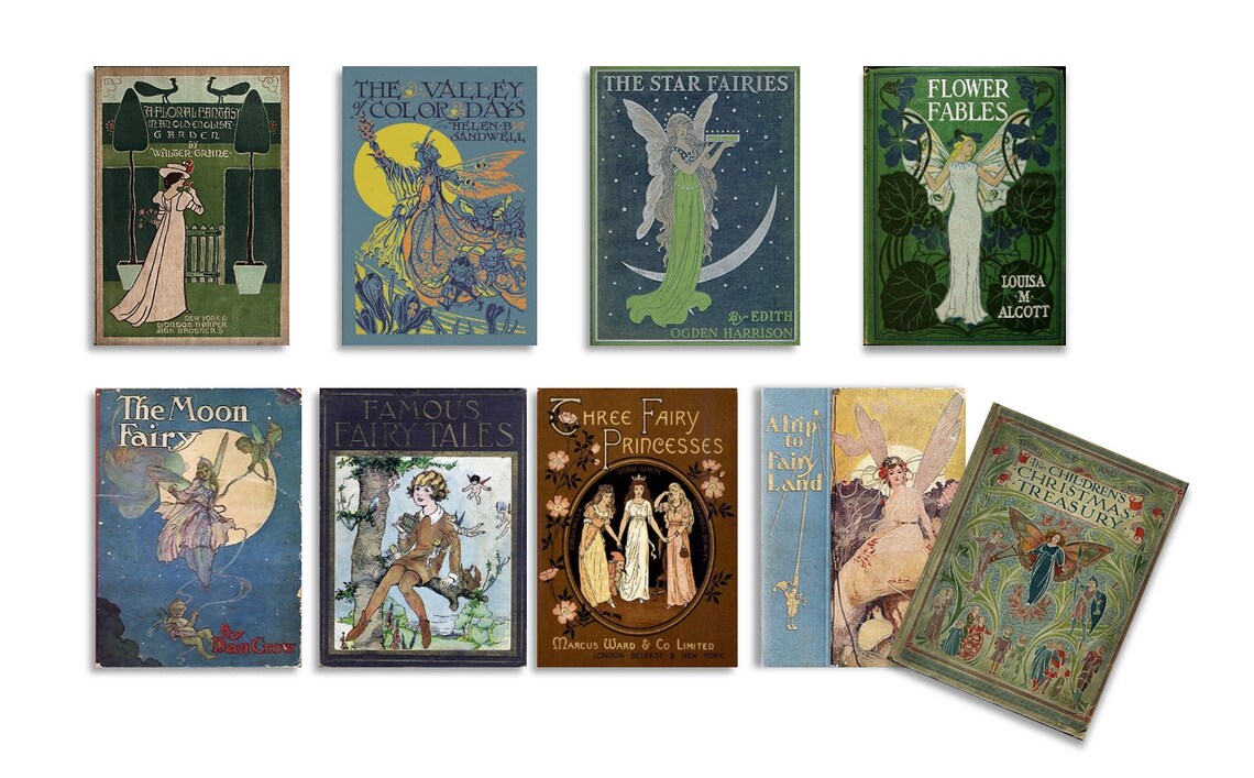 The Books About Fairies PDF Instant Download 9 Book Cover - Etsy