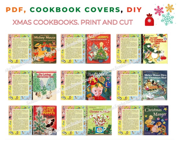 PDF Instant Download Christmas 9 Covers Book and Xmas Pattern - Etsy