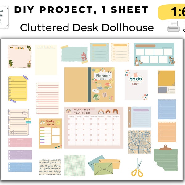 Cluttered Desk - Etsy