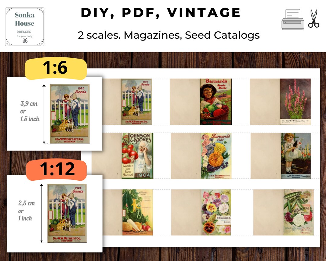 DIY Vintage Magazine, Seeds Catalogs, INSTANT Download Printable ...