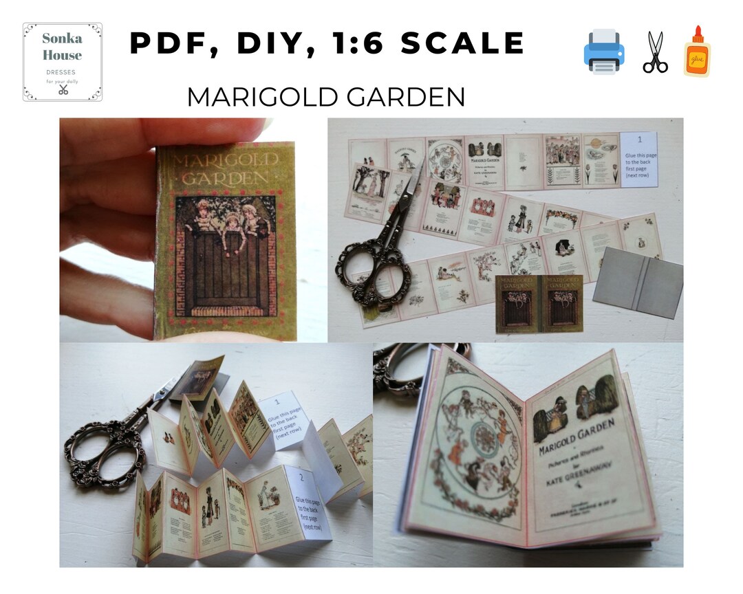 PDF Instant Download Marigold Garden Book Kate Greenaway Old Vintage ...